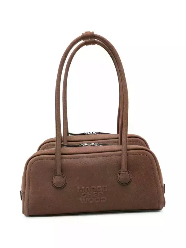 MARGESHERWOOD Logo-debossed Shoulder Bag - Brown
