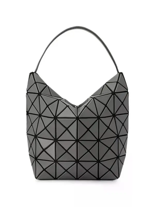 Issey Miyake Geometric-panelled Shoulder Bag - Grey