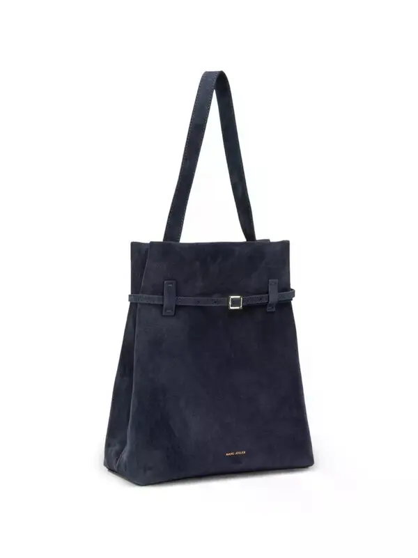 Manu Atelier Tote Du Jour Suede Tote Bag - Blue