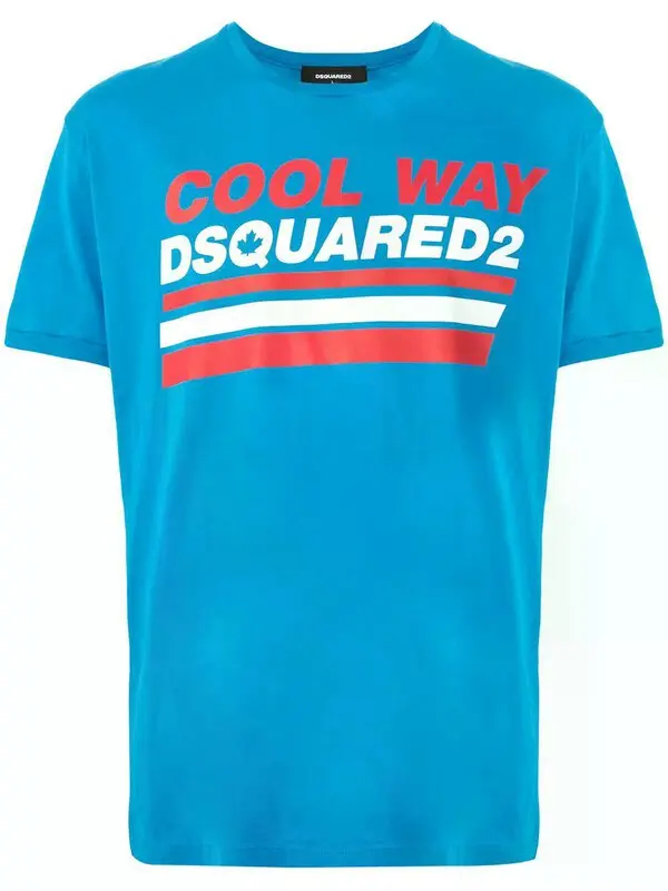 Dsquared2 Graphic Print T-shirt - Blue
