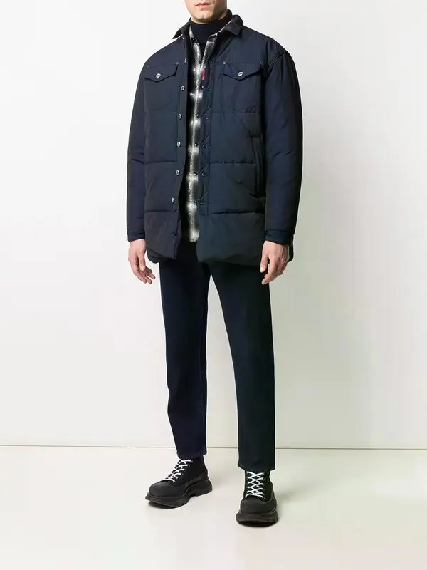 Dsquared2 Logo Print Padded Coat