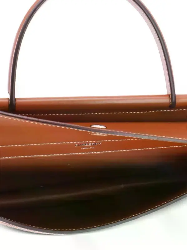 Burberry Horseferry Print Canvas And Leather Shoulder Bag