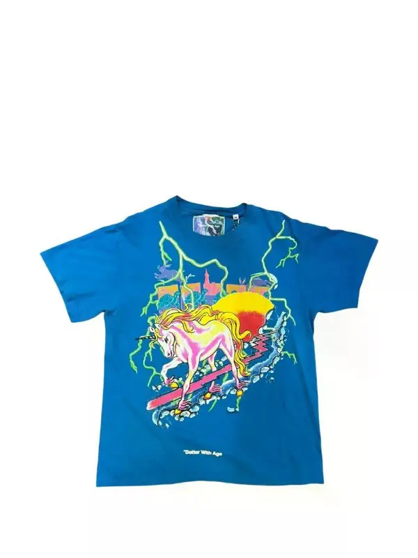 BETTER WITH AGE Graphic-print T-shirt - Blue