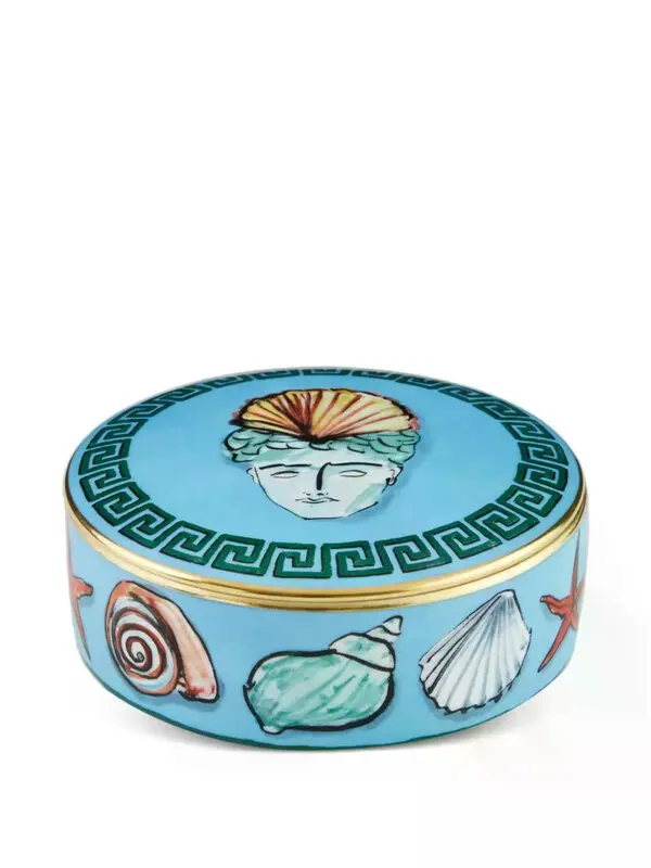 GINORI 1735 X Luke Edward Hall Il Viaggio Di Nettuno-print Trinket Box - Blue