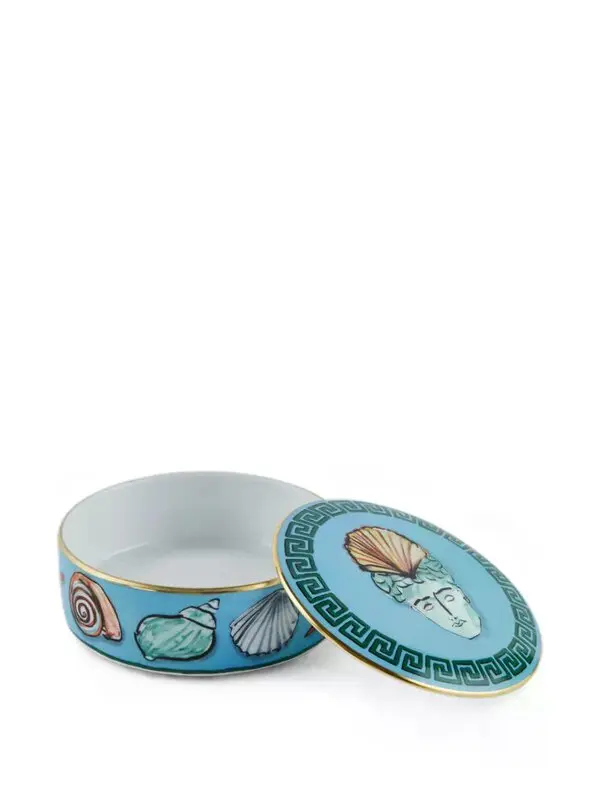 GINORI 1735 X Luke Edward Hall Il Viaggio Di Nettuno-print Trinket Box - Blue
