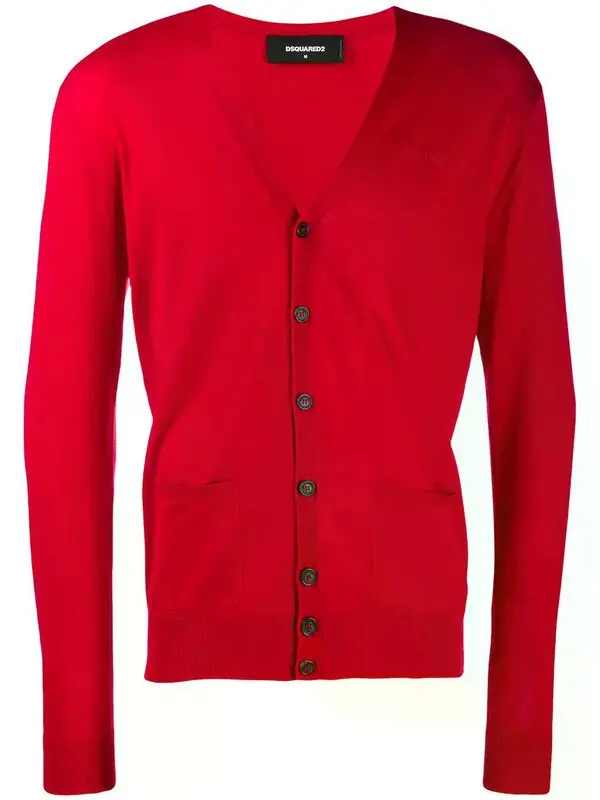 Dsquared2 Slim-fit Cardigan - Red