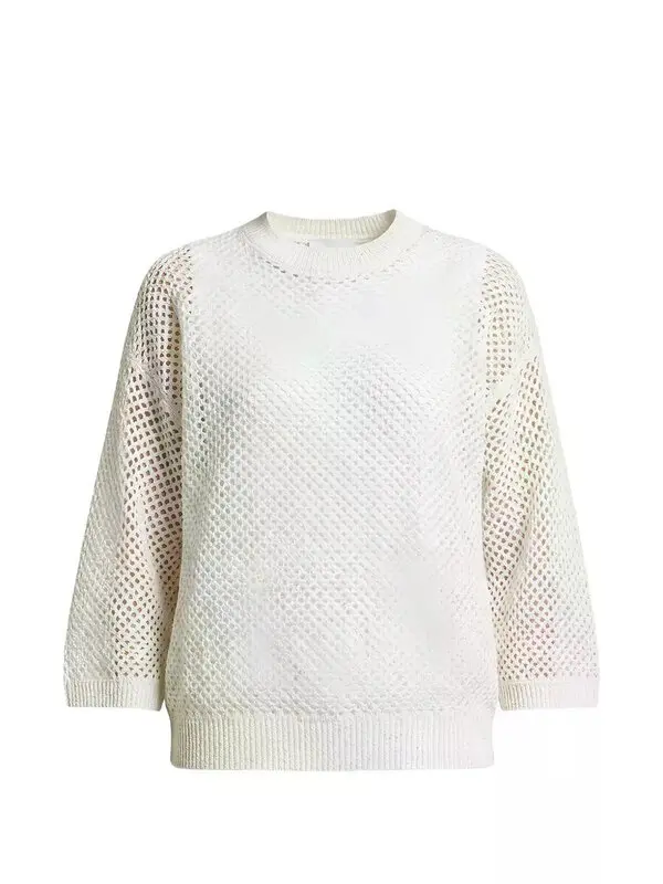 Peserico Mesh-knit Sweater - Neutrals