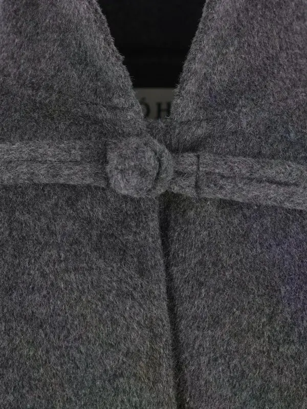 RÓHE Pankou-knot Stand-collar Cape