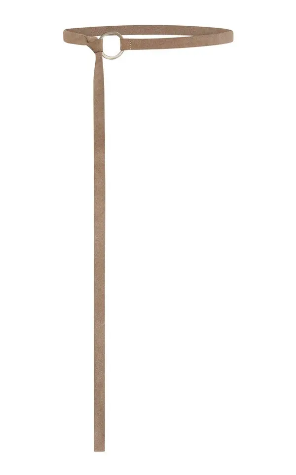 ST. AGNI Suede Tie Belt - Nude