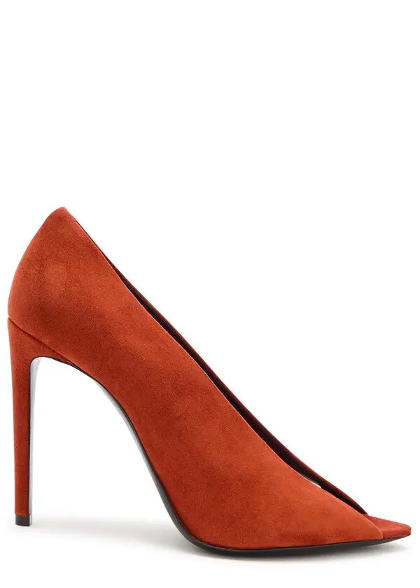 Valentino Garavani Révélé 105 Suede Pumps - Orange