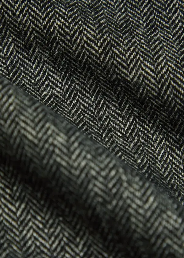 BLAZÉ MILANO Coci Herringbone Wool-blend Mini Skirt