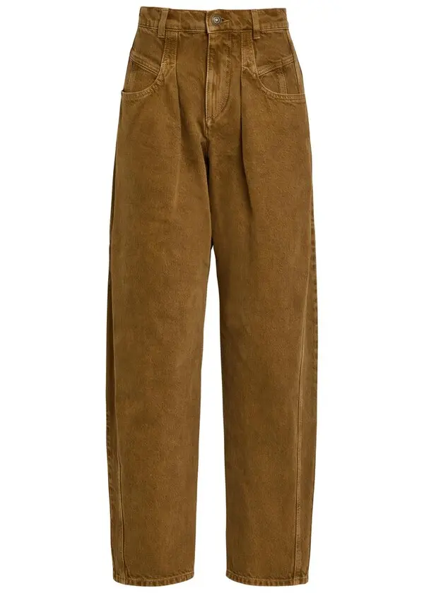 Isabel Marant Étoile Lisha Barrel-leg Jeans - Bronze
