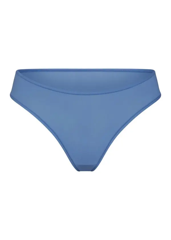 SKIMS Stretch-jersey Thong - Navy
