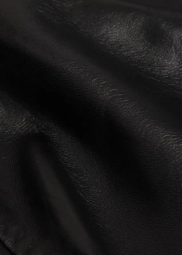 BLAZÉ MILANO Popeye Leather Knee-length Skirt