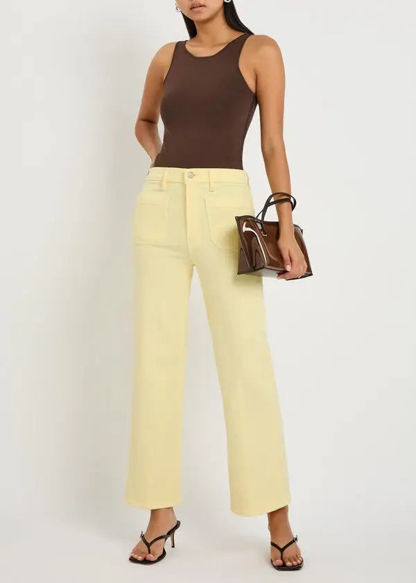 FRAME The Anchor Straight-leg Jeans - Yellow