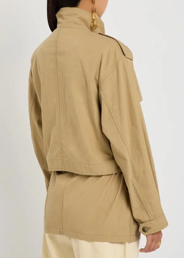 Isabel Marant Étoile Adelys Cotton-blend Gabardine Trench Jacket