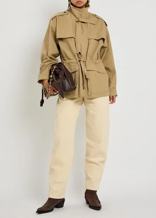 Isabel Marant Étoile Adelys Cotton-blend Gabardine Trench Jacket