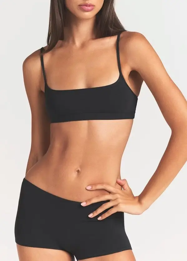 SKIMS Everyday Stretch-cotton Scoop Bralette