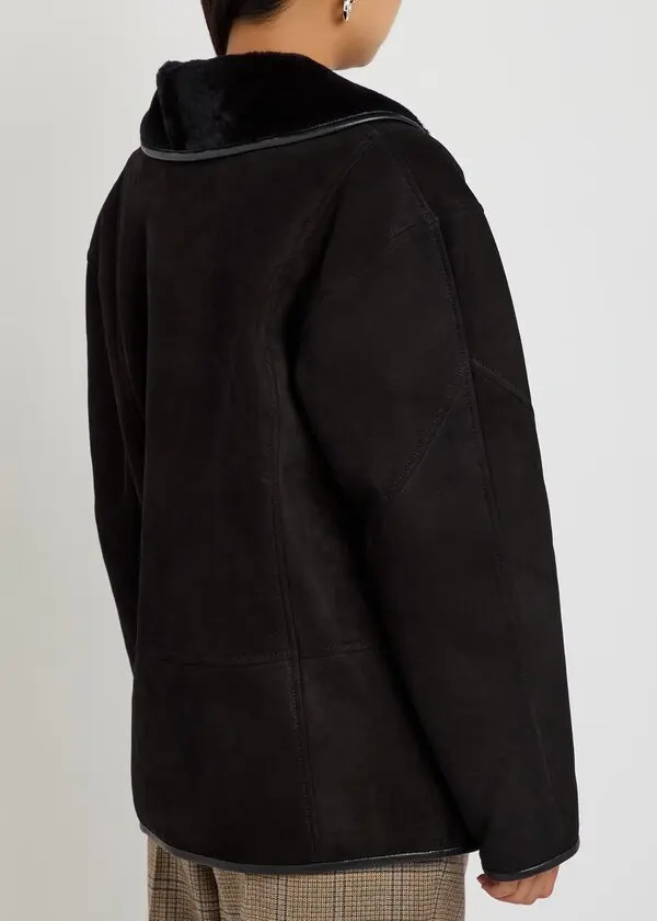 BLAZÉ MILANO Tatoosh Suede And Shearling Coat