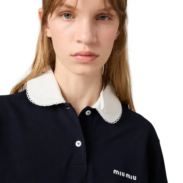 Miu Miu Piqué Polo Shirt