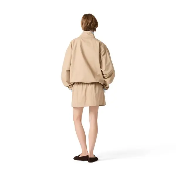 Miu Miu Washed Gabardine Miniskirt