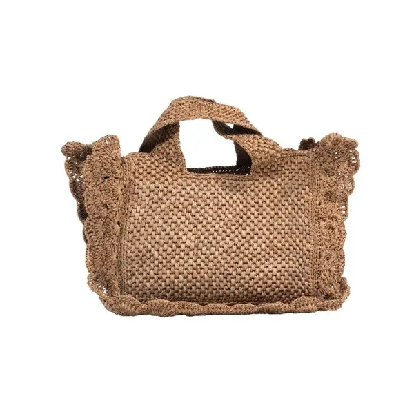 ZANATANY CONCEPTS Floute Caramel Raffia Bag - Brown