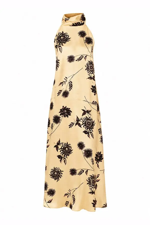 EXQUISE Neutrals Bonnie Maxi Dress Ecru - Beige