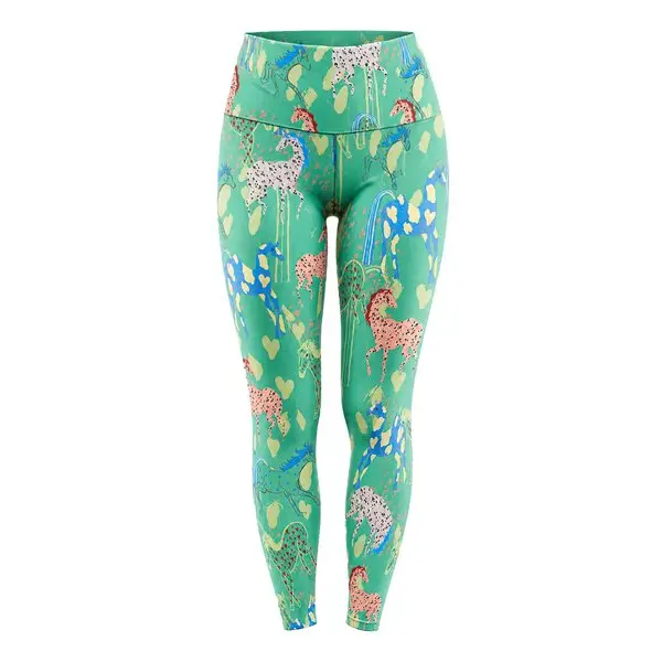 PITAYA YOGA Khutulun's Horses Leggings Bamboo - Green