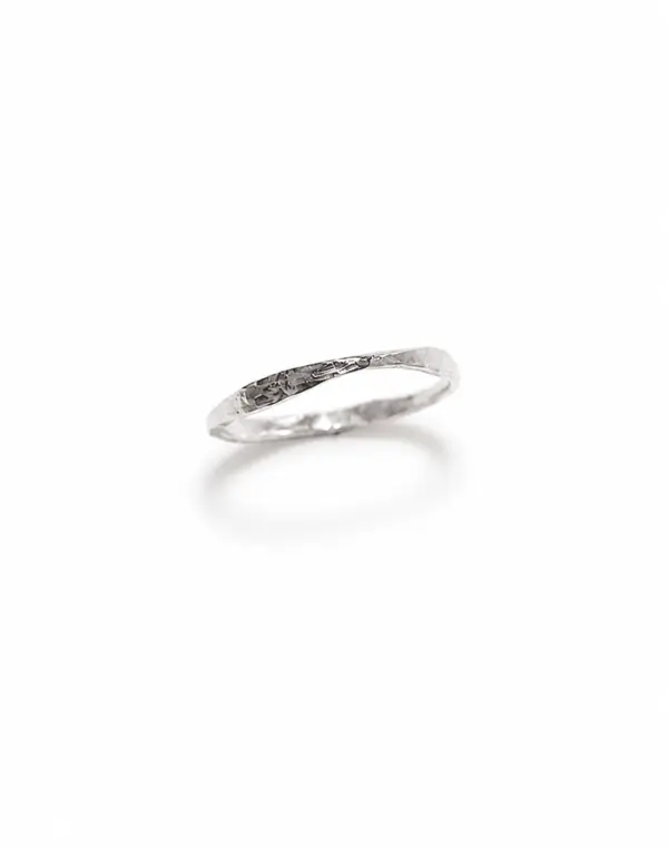 INARI JEWELLERY Organic Tapered Stacking Ring Sterling - Silver