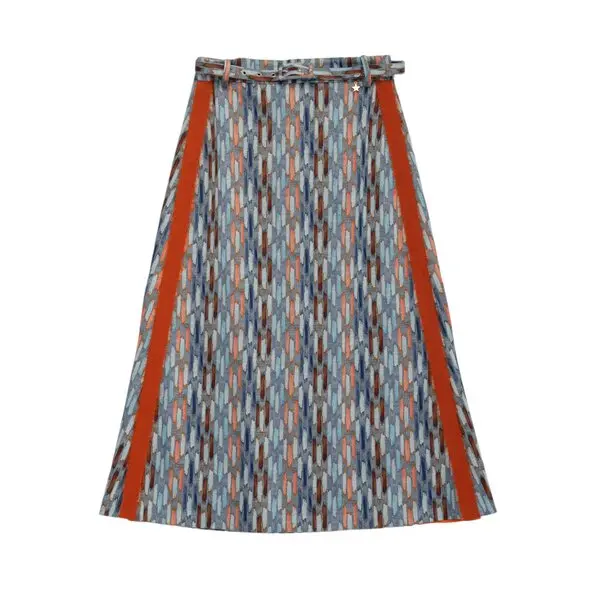 Dolores Promesas Carolina Flare Midi Skirt