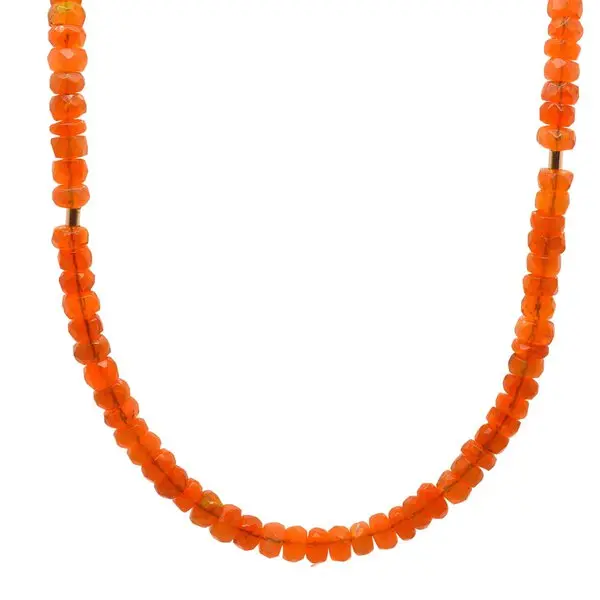 LORI KAPLAN DESIGN Opal Gold Choker - Orange