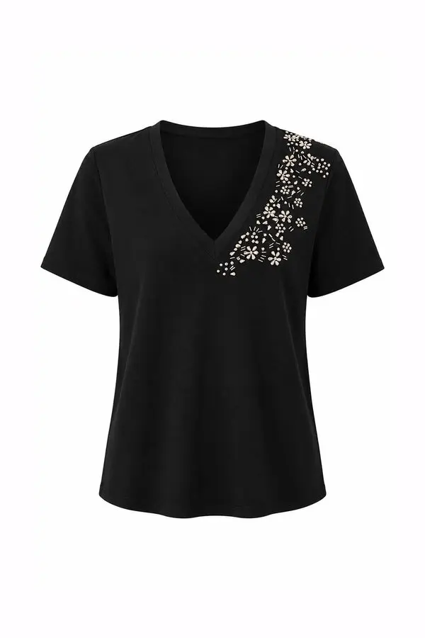 EXQUISE Mallory Tshirt - Black
