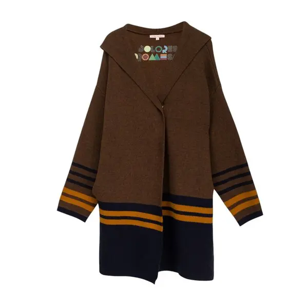 Dolores Promesas Striped Knitted Cardigan