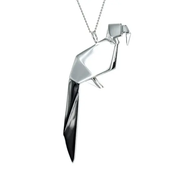 ORIGAMI JEWELLERY Parrot Necklace - Silver
