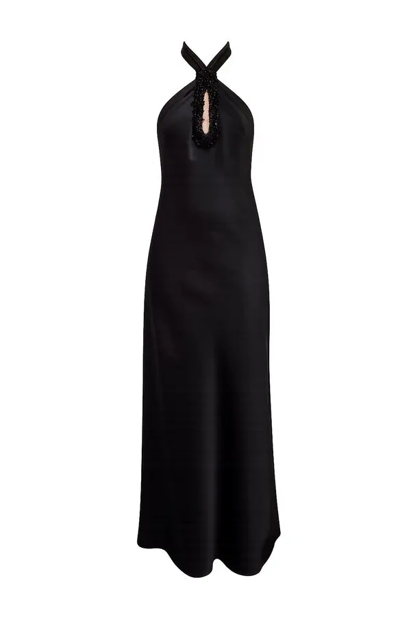 EXQUISE Jennifer Maxi Dress - Black