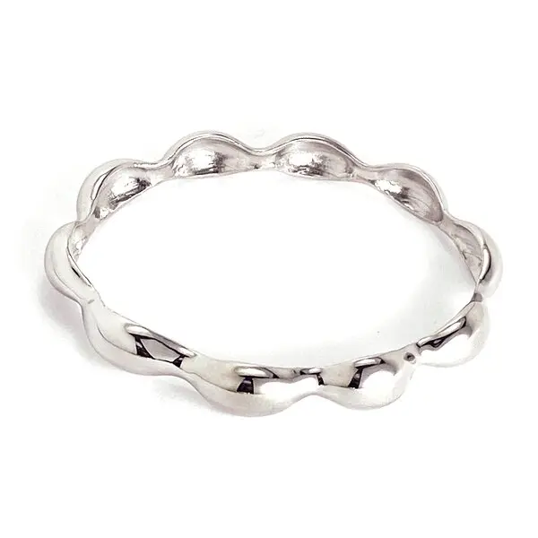 BIKO Contour Bangle - Silver