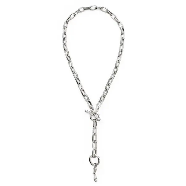 BIKO Convertible Chainlink Lariat - Silver