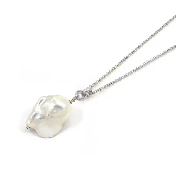 BIKO Barroco Pearl Pendant - Silver
