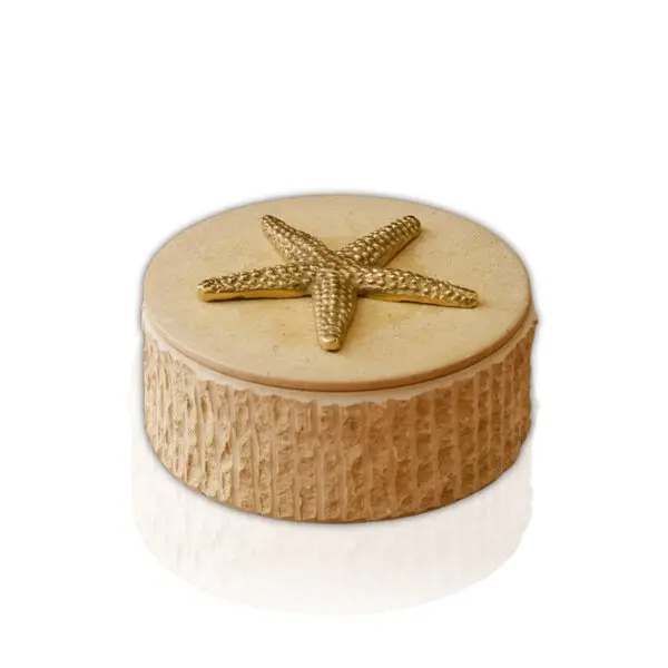 MARLETH Travertine Starfish Box - Brown