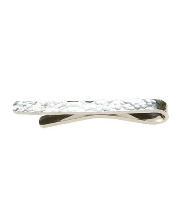 LORI KAPLAN DESIGN Mad Type Hammered Sterling Tie Clip - Silver