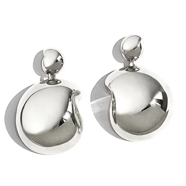 BIKO Plated Double Drop Earrings - Silver