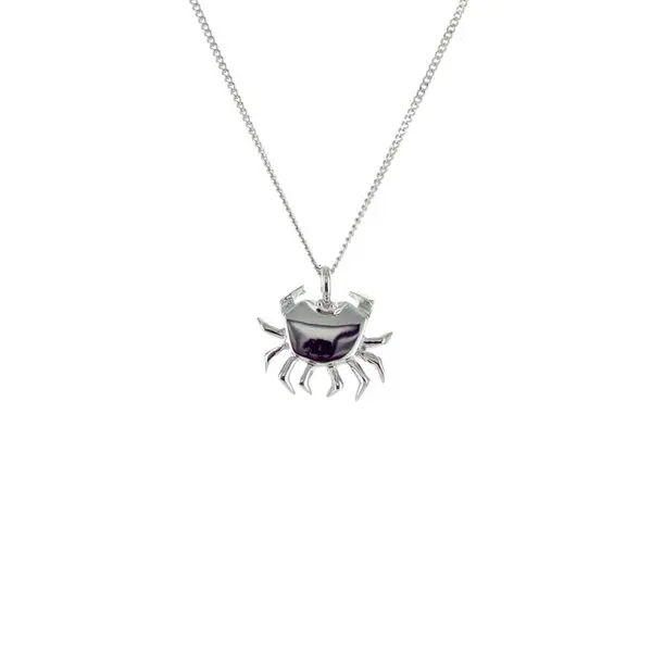 ORIGAMI JEWELLERY Mini Crab Necklace Sterling - Silver