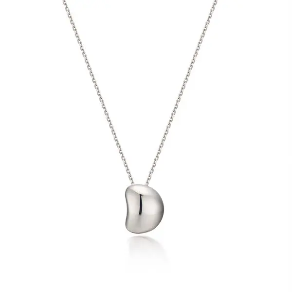 DIDIER DUBOT Miss. Doux Sculpted D Necklace - Silver