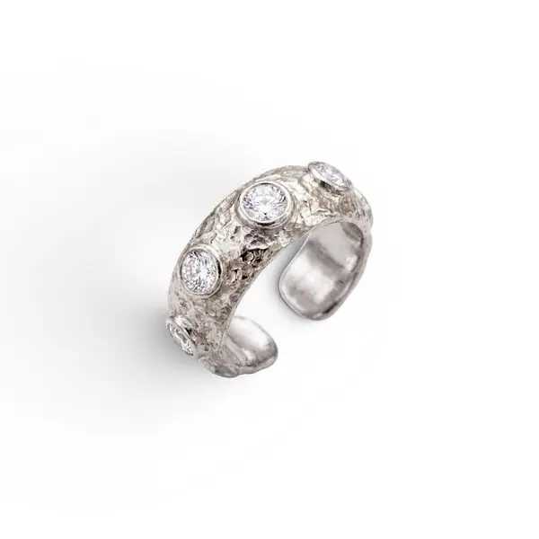 MARTINA ROZENBERG SMIRA JEWELRY Abrazo Cuff - Silver