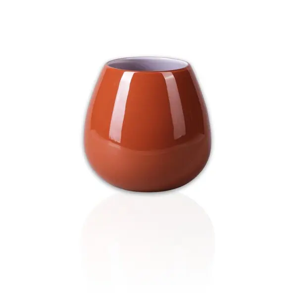 MARLETH Vetro Terra Hand Blown Glass Tumbler – Burnt Umber - Orange