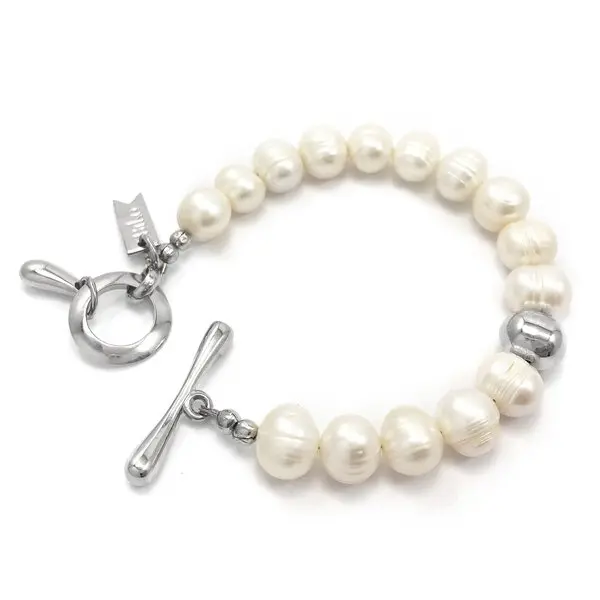 BIKO Paloma Pearl Bracelet - Silver