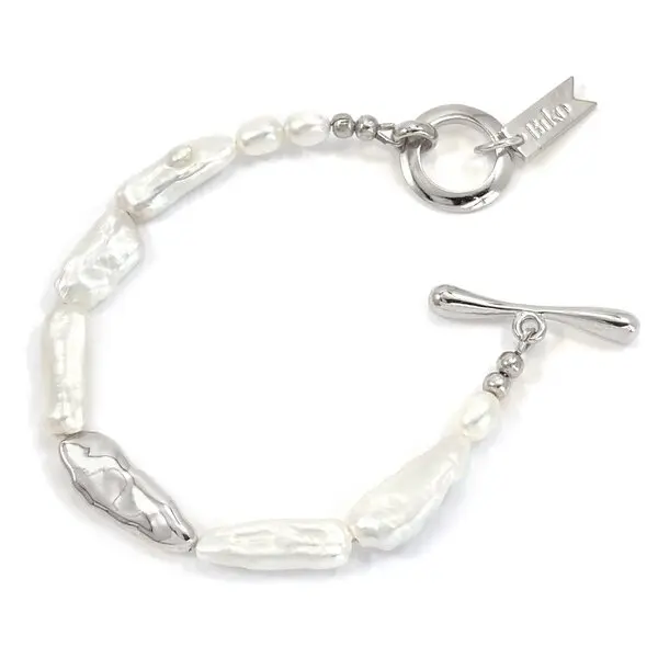 BIKO Elle Pearl Bracelet - Silver