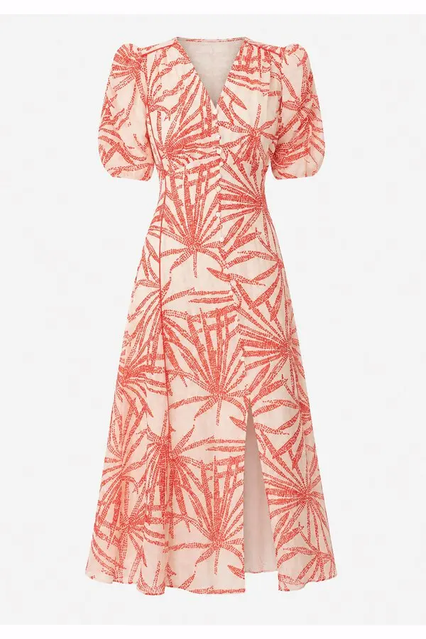EXQUISE Adaline Midi Dress - Red