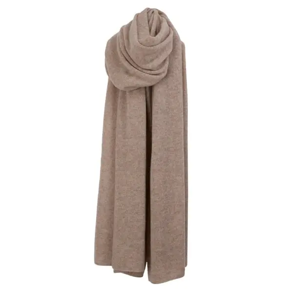 COVE Lola Fawn Cashmere Travel Wrap - Brown