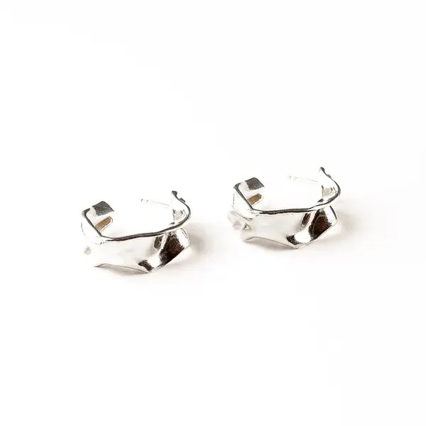 SARAHBIJOUX Small Crisp Hoops - Silver